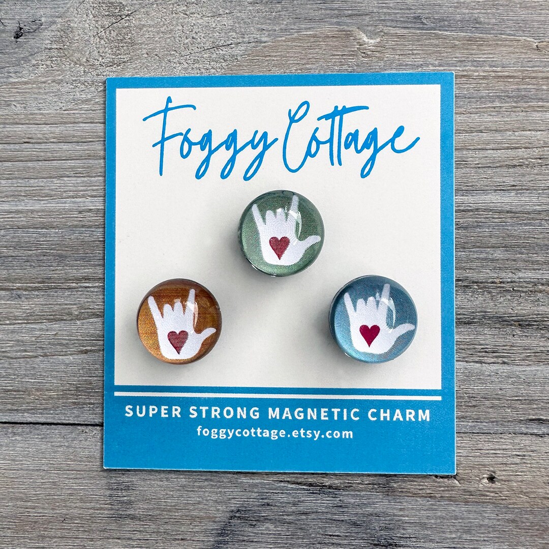 ASL Sign Language Fridge Magnets| I Love You | Set of Three | Activity ...