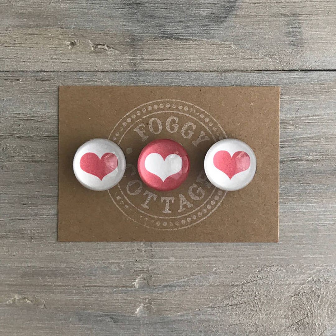 Heart Fridge Magnets Set of Three Valentines Day Activity Calendars ...