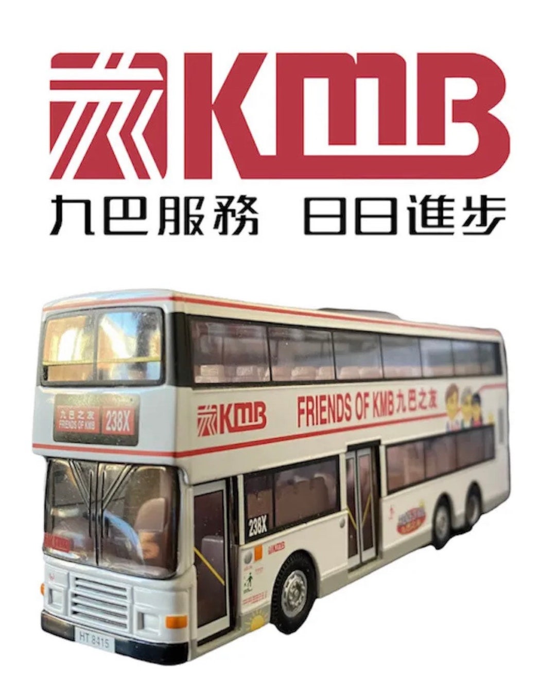Corgi 43223 Volvo Olympian 3 Axle Friends of KMB Model Bus 1/76 Diecast ...