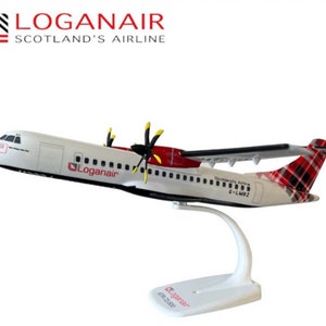 ATR72-500 Loganair Snap Fit Aircraft Model 1/100 Scale Free Post - Etsy