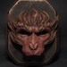 SARU Mask Painted Monkey Mask Monkey King - Etsy