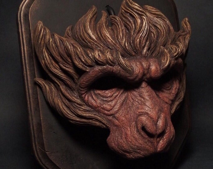 SARU Mask Painted Monkey Mask Monkey King - Etsy