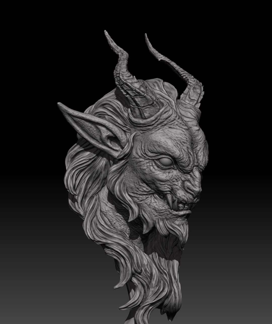 Demon 3D Print STL File - Etsy