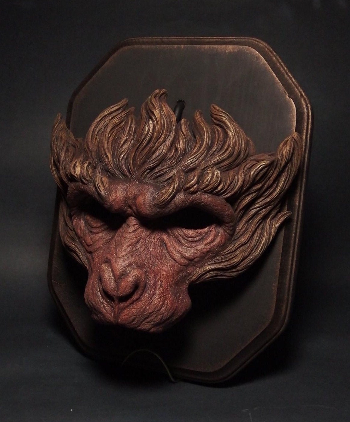 SARU Mask Painted Monkey Mask Monkey King - Etsy