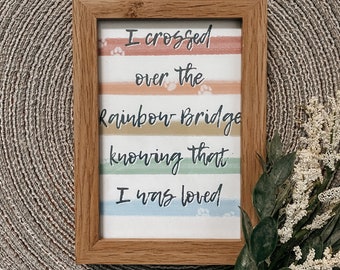 Rainbow Bridge Quote | Etsy