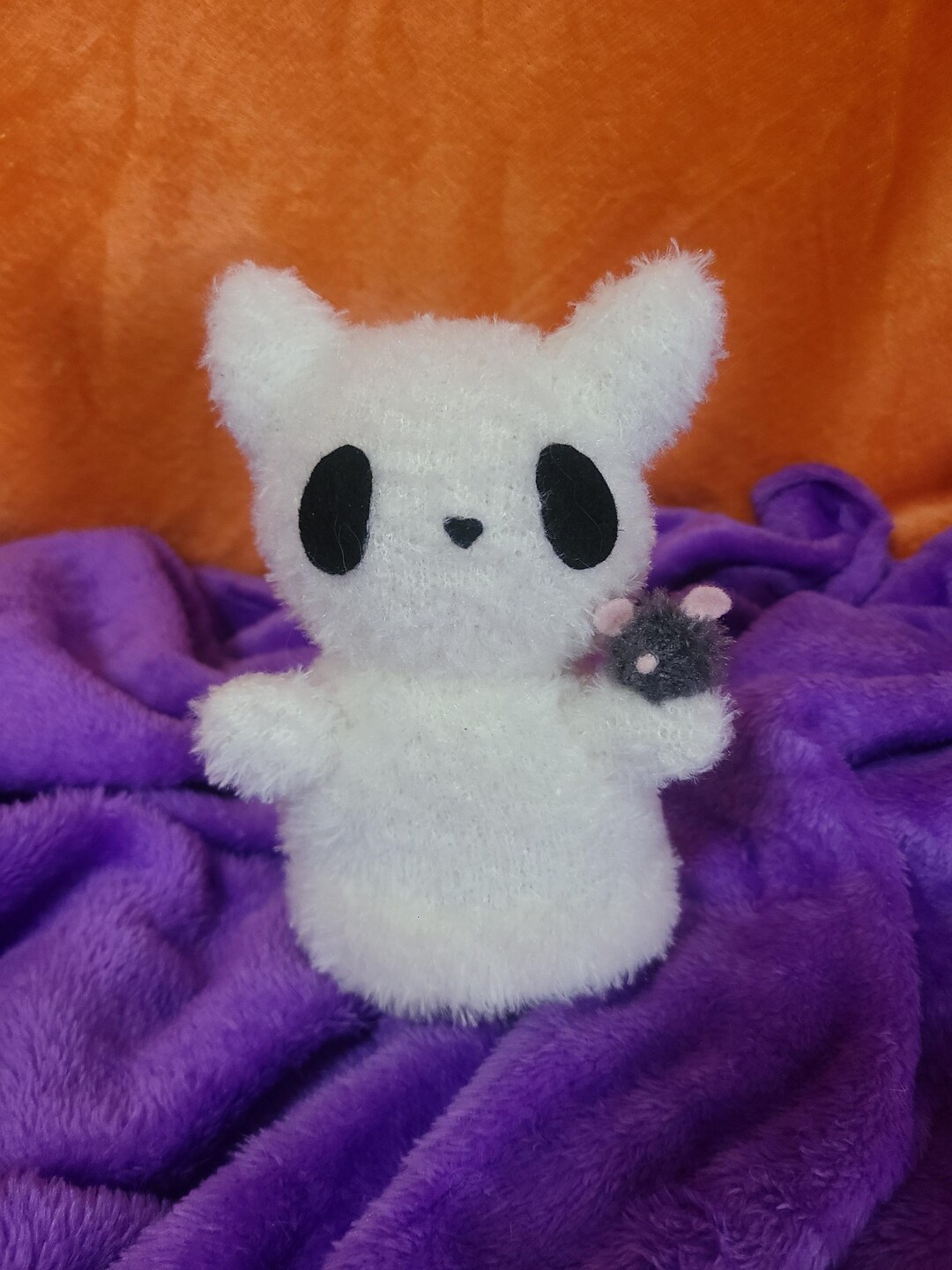 Eek the Ghost Kitty Sock Plush - Etsy