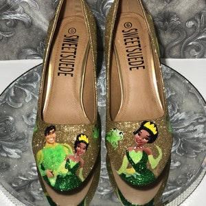 PRINCESS TIANA Shoes Princess and Frog Low Heel Pumps - Etsy UK