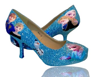 Wedding Bridal Shoes Disney Crystal Castle Style Pumps Low Mid - Etsy