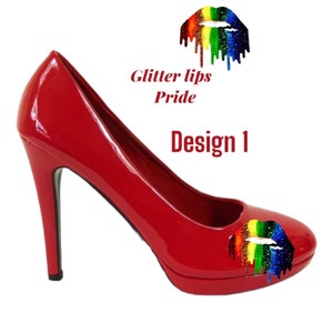 LGBTQIA Shoes Pride Heels Drag Queen High Heels Crossdresser Pumps ...