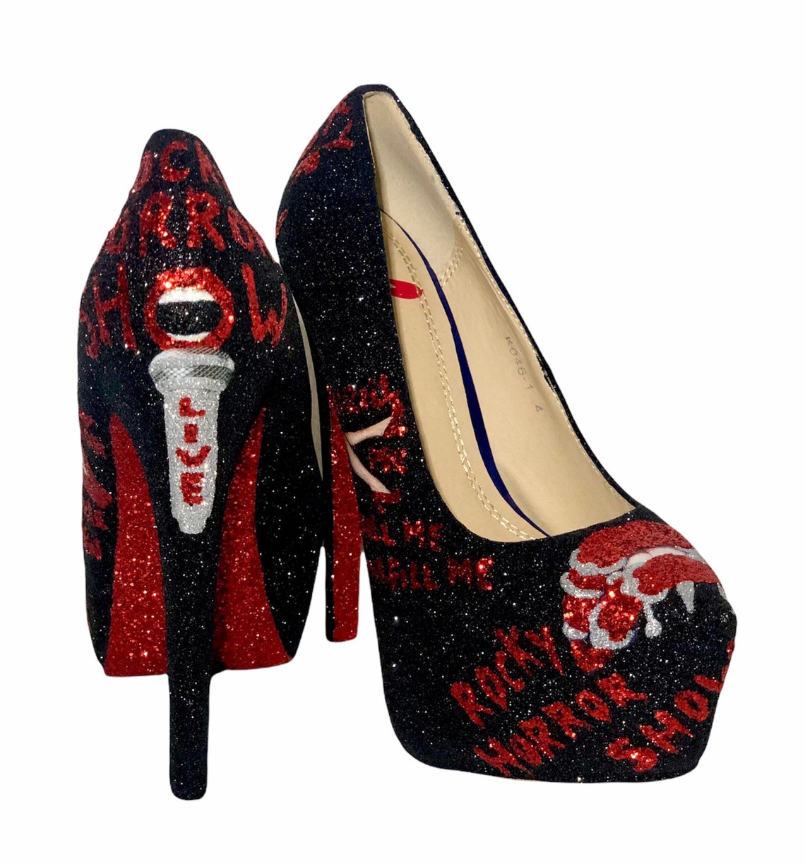 Rocky Horror Women's High Heel Shoes Cosplay Custom Shoes - Etsy