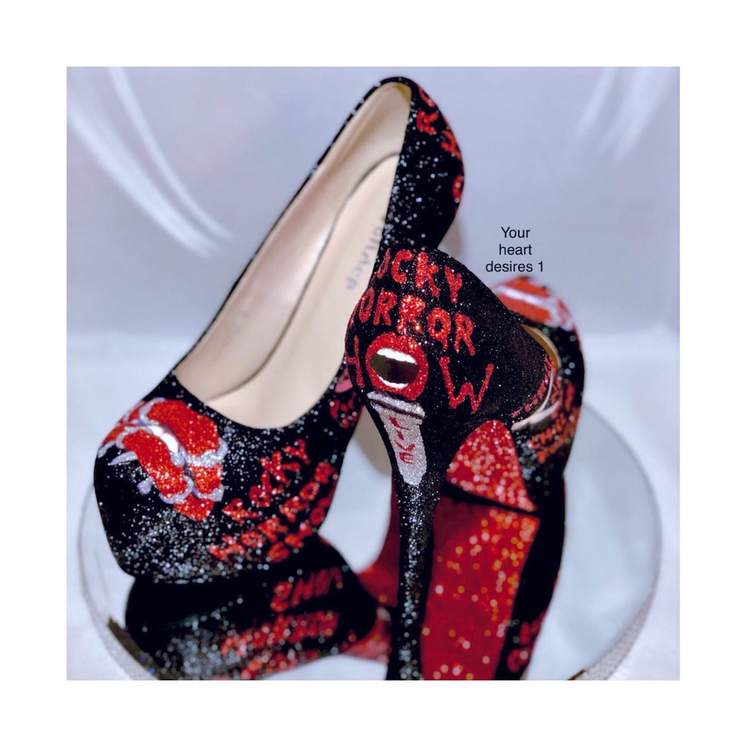Rocky Horror Women's High Heel Shoes Cosplay Custom Shoes - Etsy