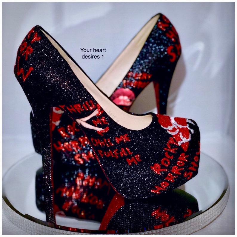 Rocky Horror Women's High Heel Shoes Cosplay Custom Shoes - Etsy