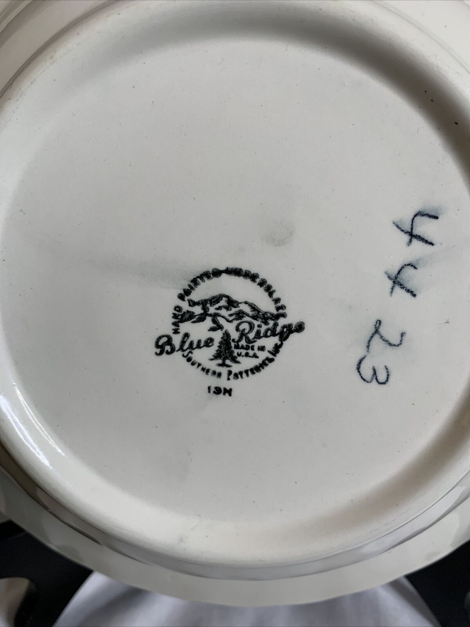 Blue Ridge Southern Pottery Large Serving Bowl Strawberry Patten Hand ...