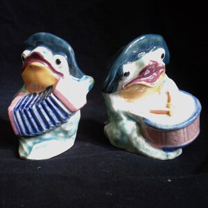 Anthropomorphic Frogs With Instruments Salt & Pepper Shakers. 1950's ...