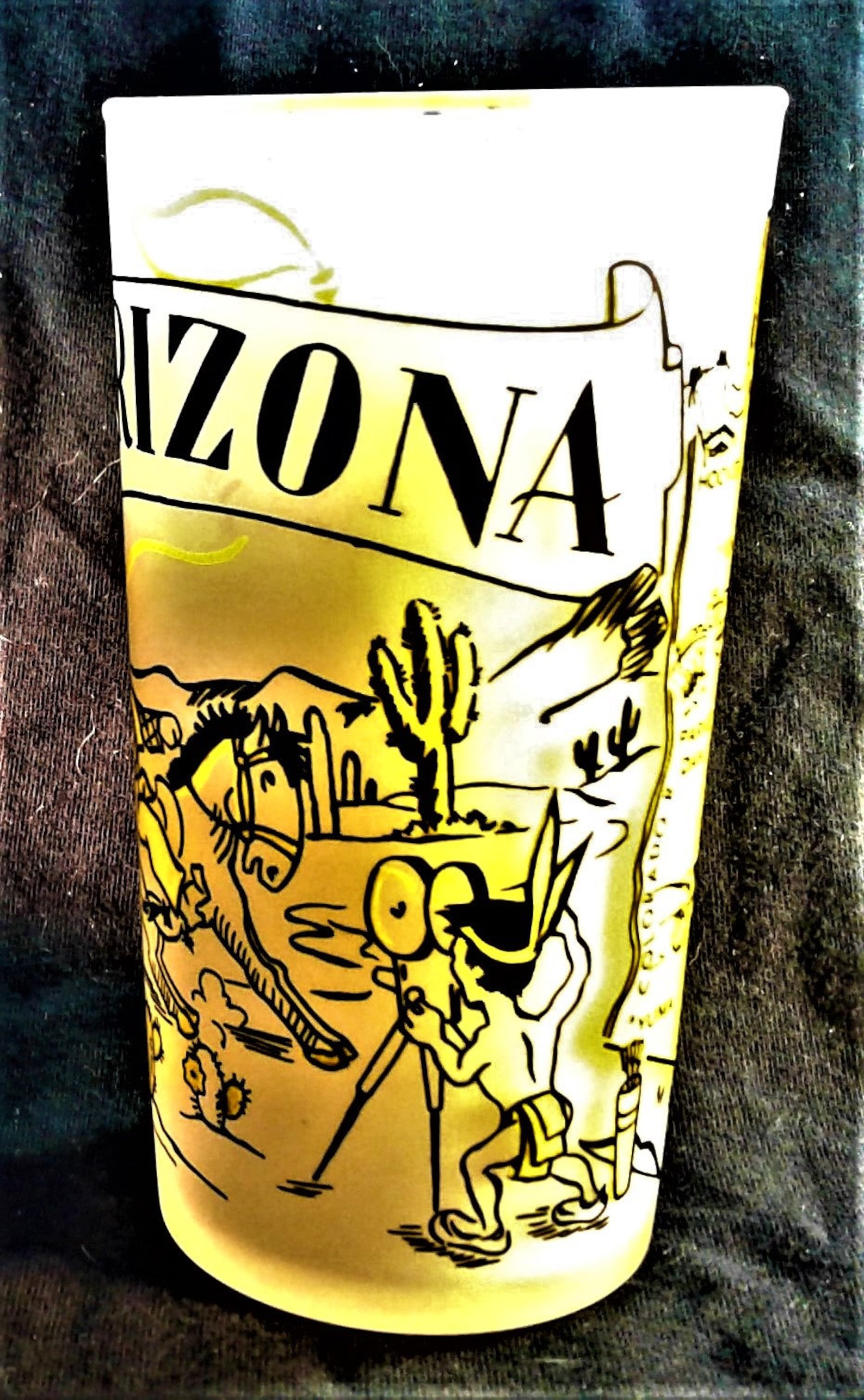 Arizona Souvenir Glass. 1960's. Swanky Swig/cocktail - Etsy