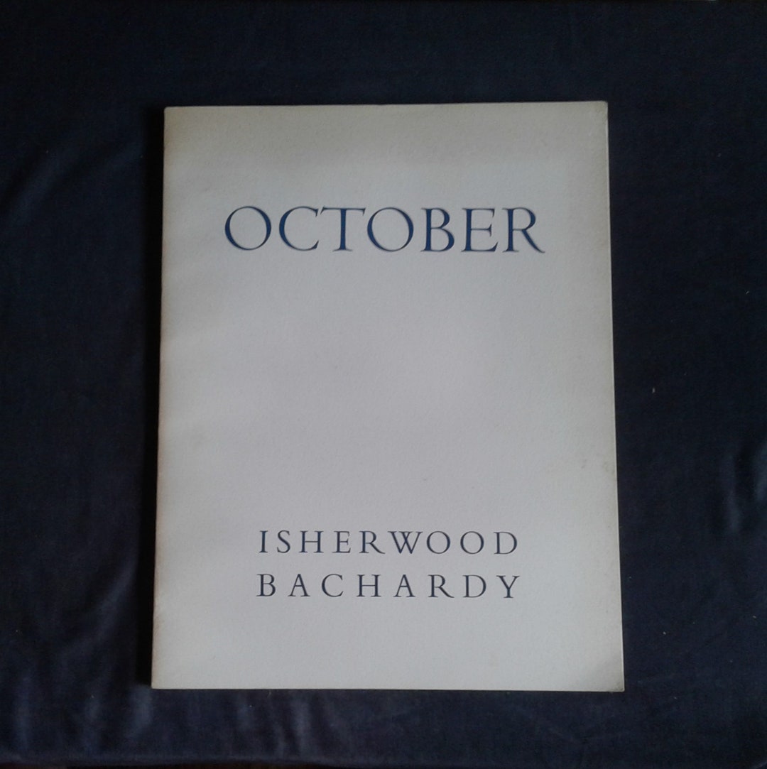 October - Isherwood Bachardy. 84 Portrait Art Book, Soft Cover. 1981 ...