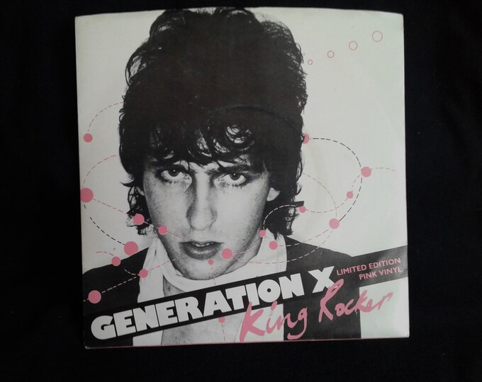 Generation X "king Rocker" British Pink Vinyl 45 Record. 1979. Post ...