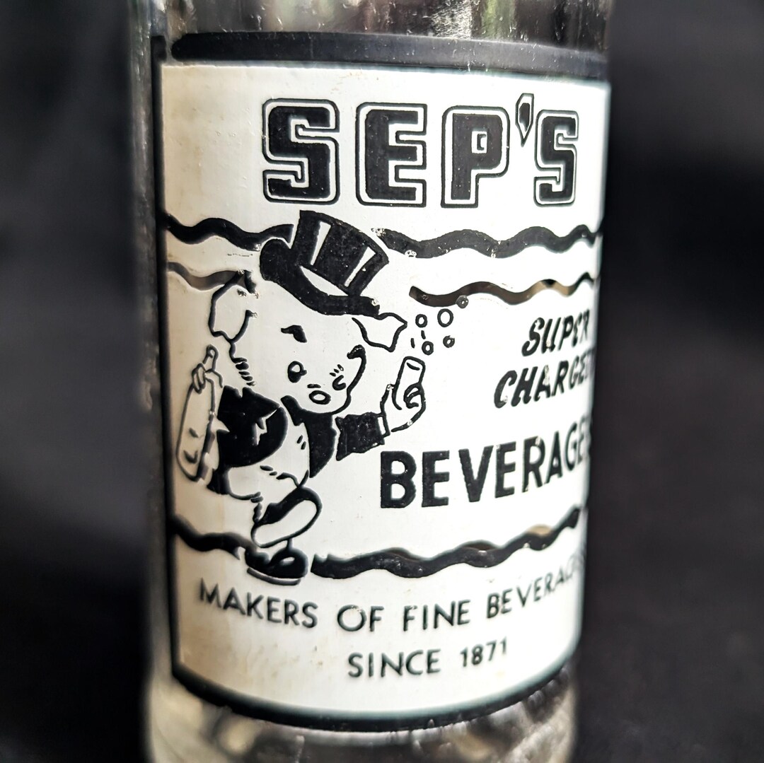 SEP'S Super Charged Beverages. Soda Pop Bottle. 1940's-1950's. Freemont ...