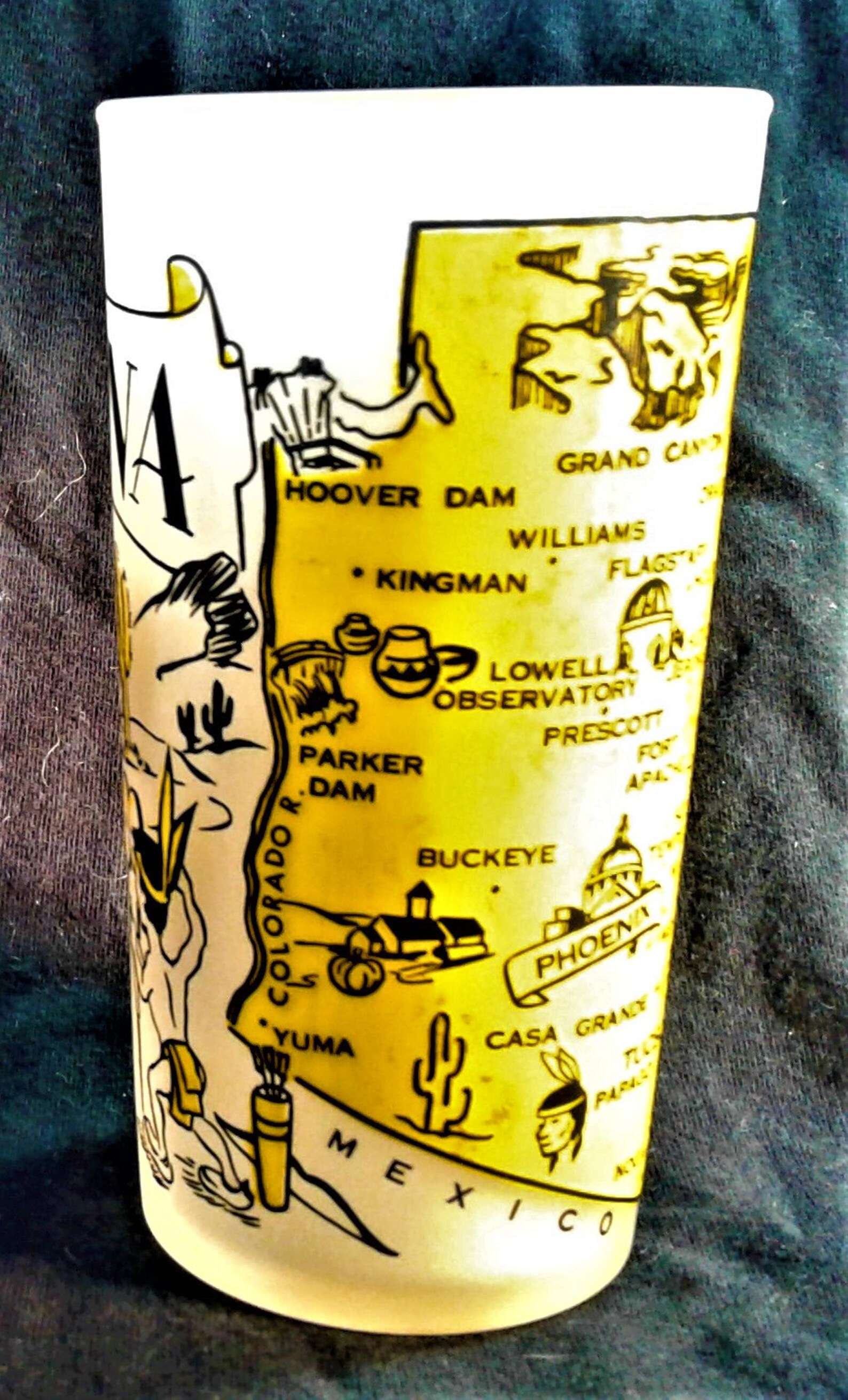 Arizona Souvenir Glass. 1960's. Swanky Swig/cocktail | Etsy