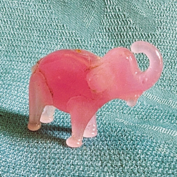 Glass Elephant - Etsy