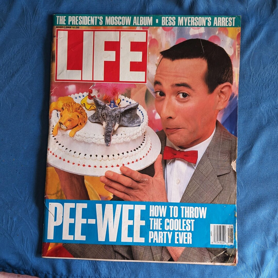 Life Magazine. August 1988. Pee Wee Herman, Tracy Chapman, Frank Zappa ...