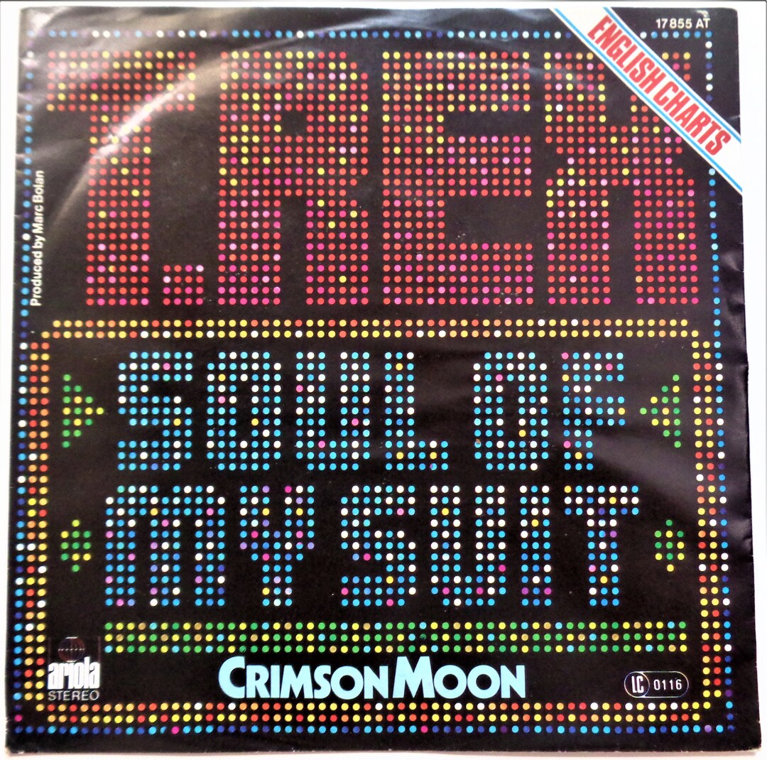 T Rex "soul of My Suit" German Vinyl 45 Record. 1977. Glam Rock. - Etsy