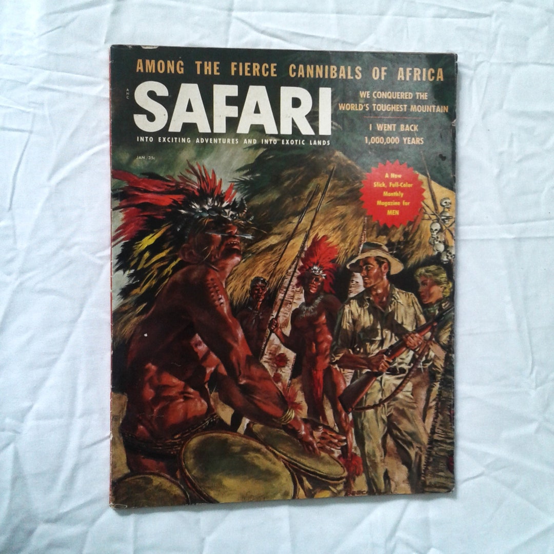 Safari Magazine. January 1957. Men's Adventure/pulp. - Etsy