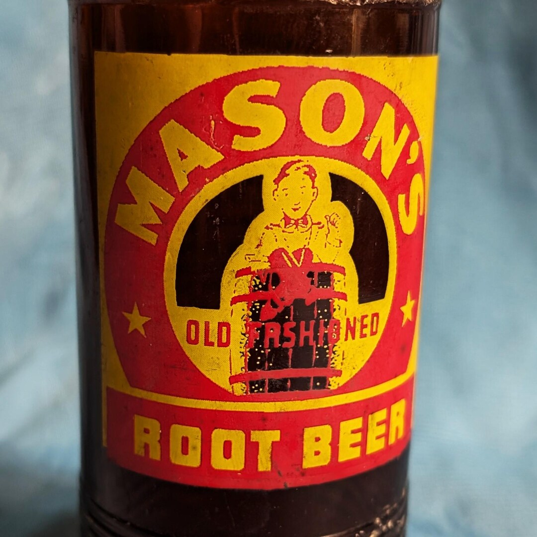 Mason's Old Fashioned Root Beer Bottle. Soda Pop. Chicago. - Etsy