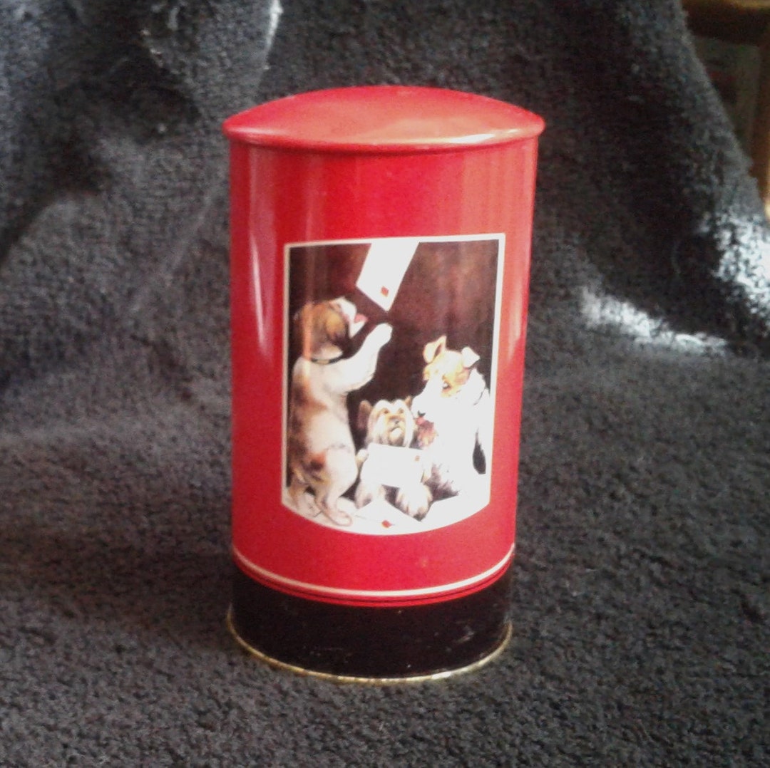 British Postal Box Bank Tin With Dogs. Terriers and Puppies. Royal Mail ...