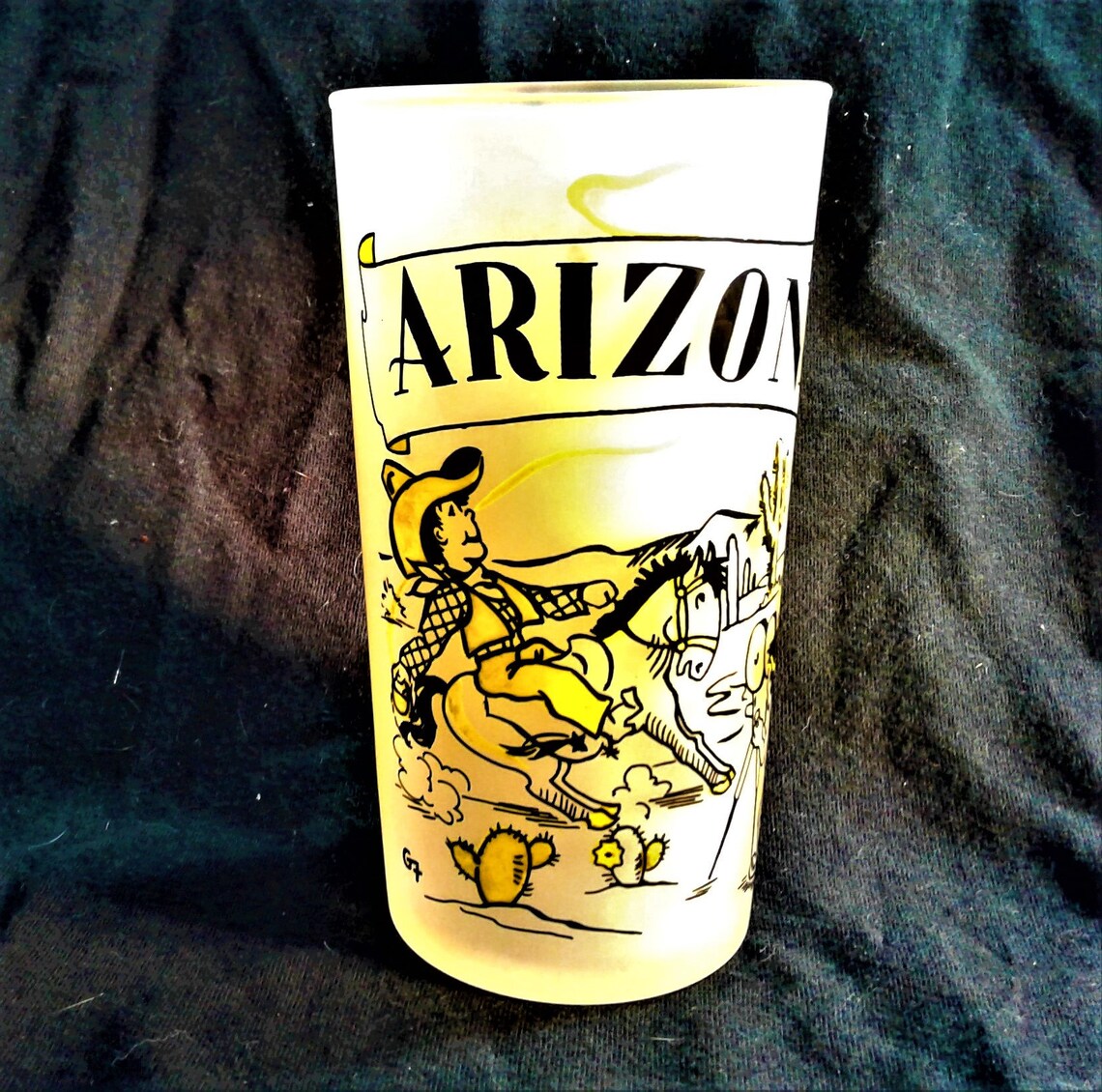 Arizona Souvenir Glass. 1960's. Swanky Swig/cocktail | Etsy