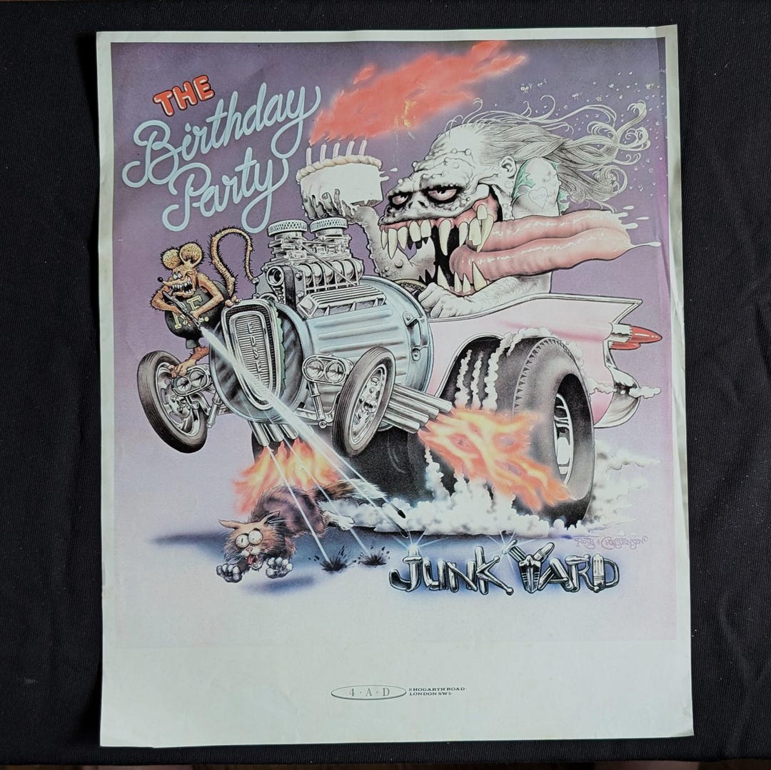 The Birthday Party "junkyard" Album Release Poster. May 10th, 1982. - Etsy
