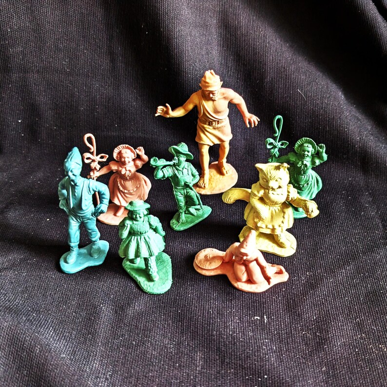 Marx Fairykins/storybook Vinyl Figures. 8 Figures. 1950's. - Etsy