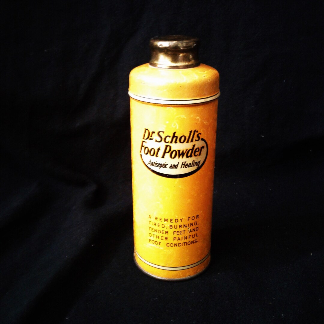 Dr Scholl's Foot Powder Tin. Filled With Powder. 1970's. - Etsy