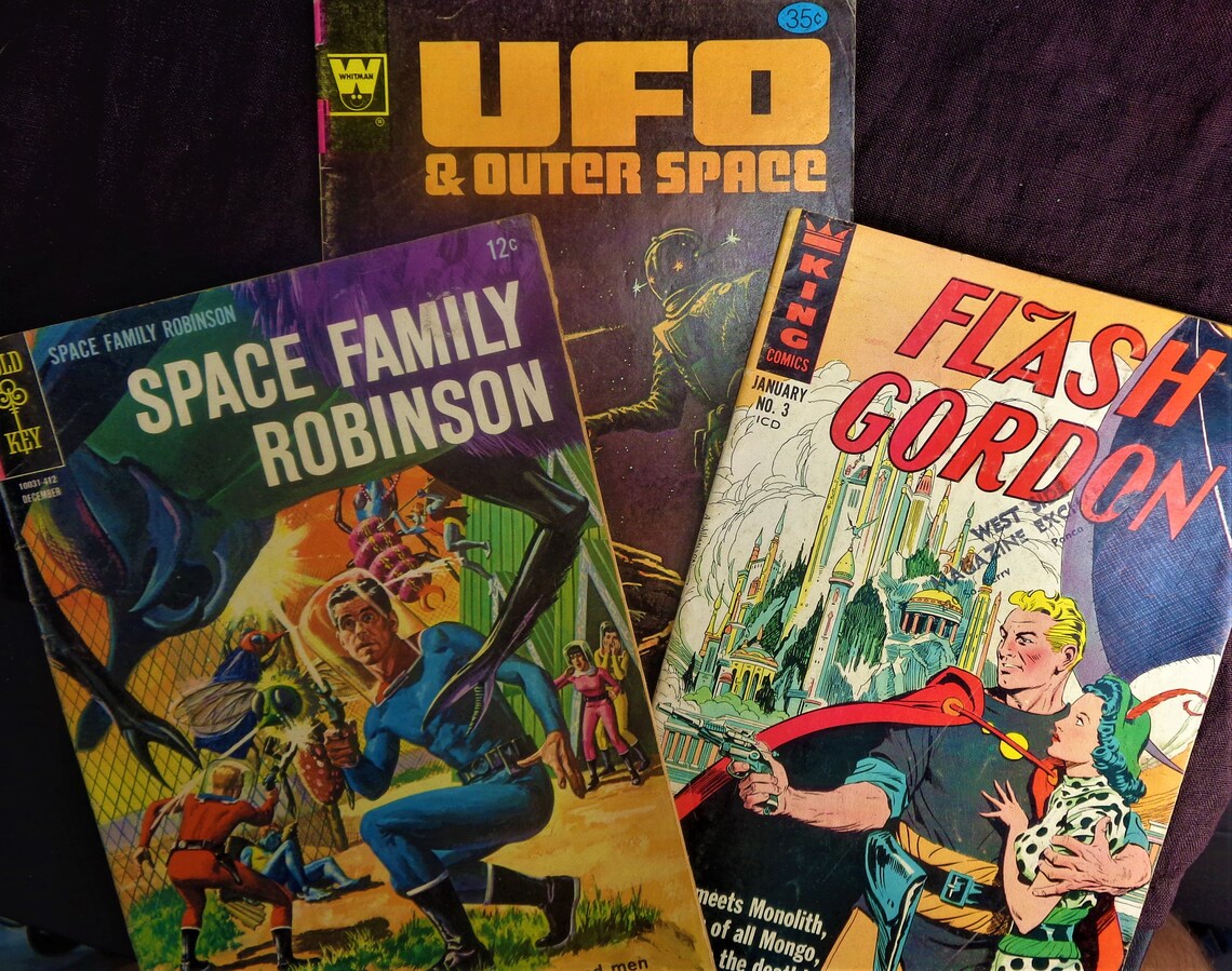 Three Space Related Comics From the 60's. Whitman, Gold Key and King ...