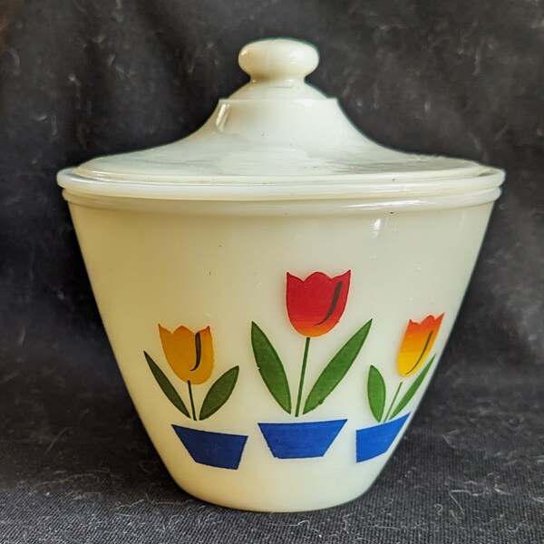 Fire King Tulip - Etsy