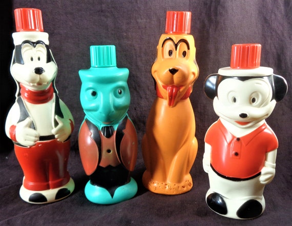 Four Disney Soaky Bubble Bath Containers. 1960's. | Etsy