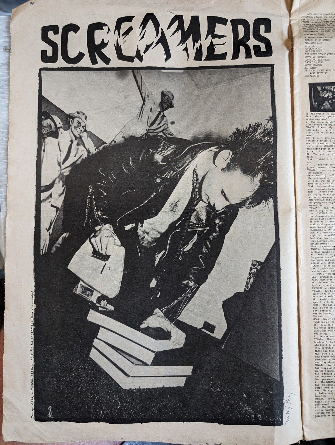 Search & Destroy Punk Rock Paper. 1978, Issue 5. Dead Boys, Suicide ...