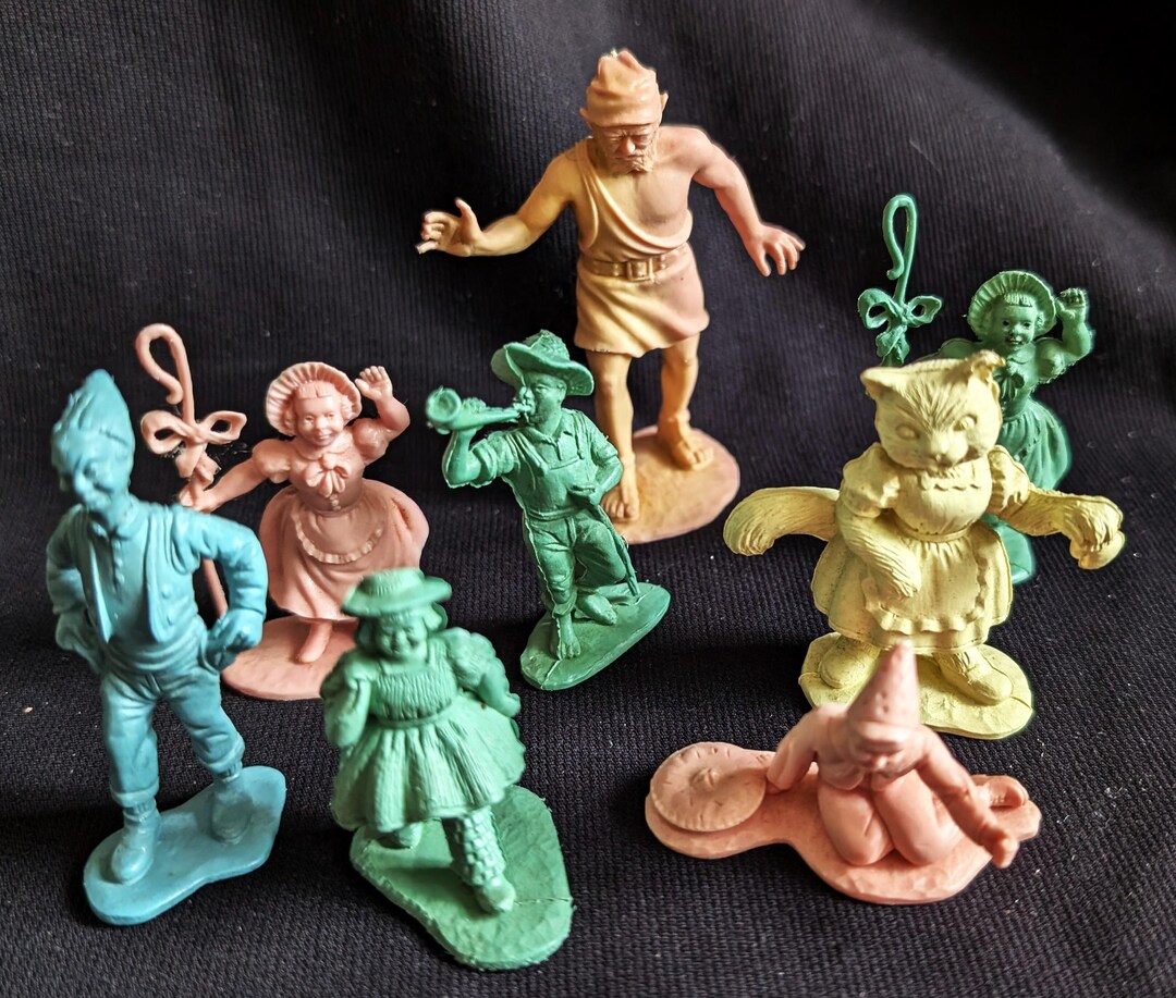 Marx Fairykins/storybook Vinyl Figures. 8 Figures. 1950's. - Etsy