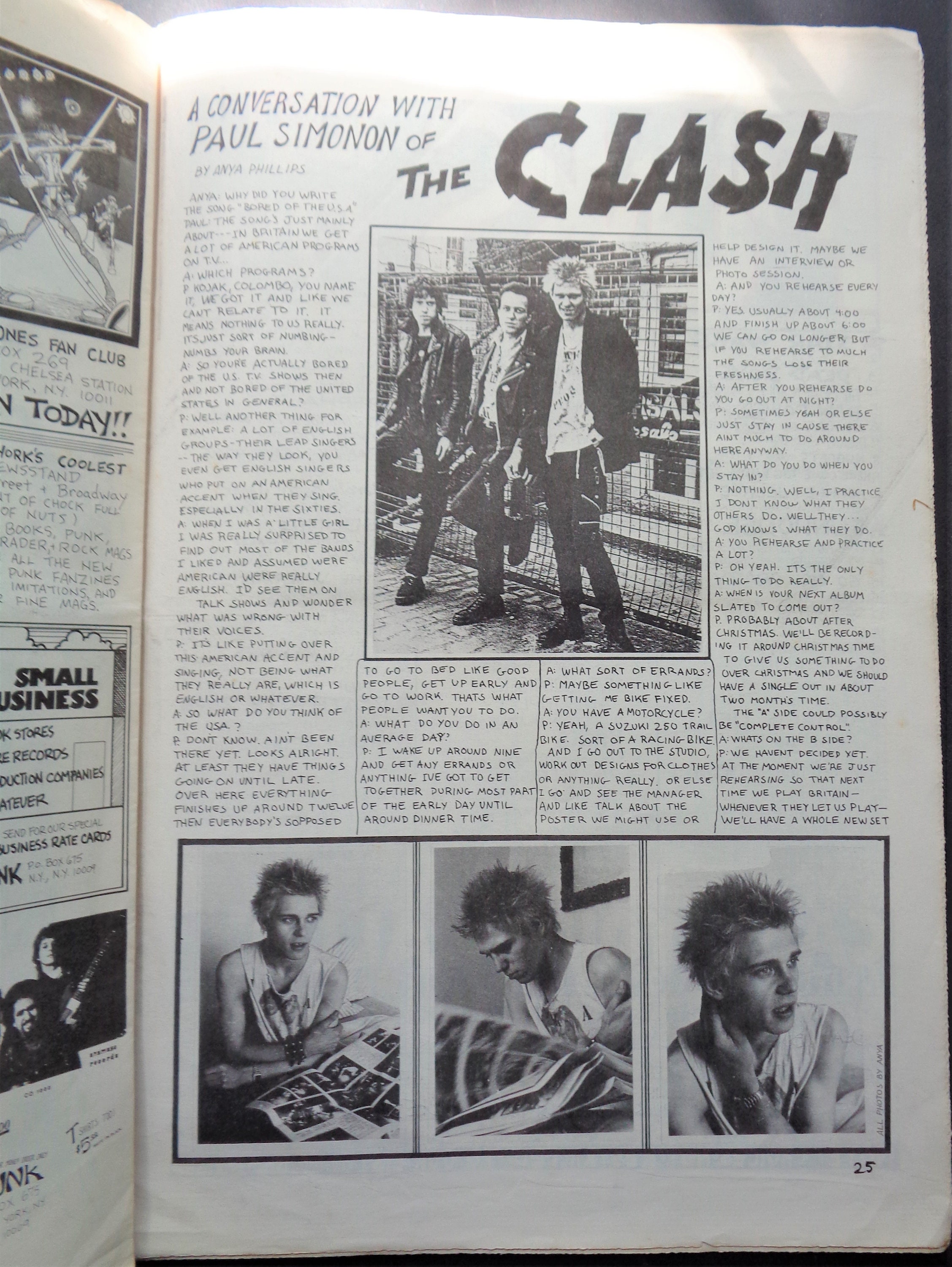 Punk Magazine/Newspaper Vol.1 No.11 Oct/Nov 1977 | Etsy