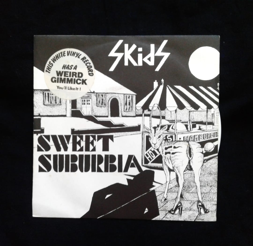 The Skids "sweet Suburbia" British White Vinyl 45 Record. 1978. Punk ...