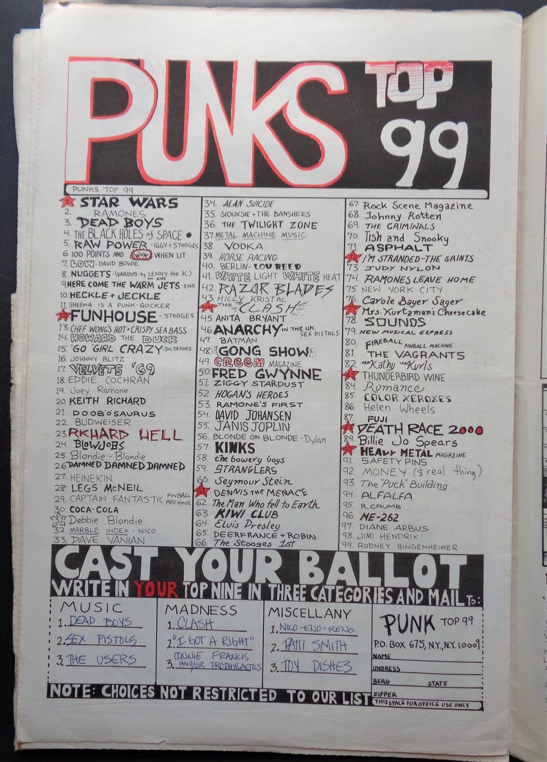 Punk Magazine/Newspaper Vol.1 No.11 Oct/Nov 1977 | Etsy
