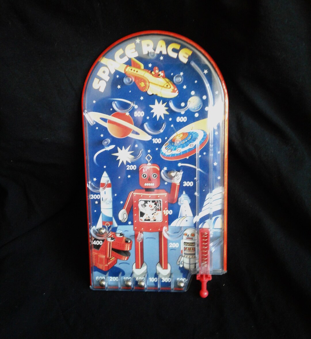Space Race Mini Portable Pinball Toy. No Date Available. 2000. - Etsy