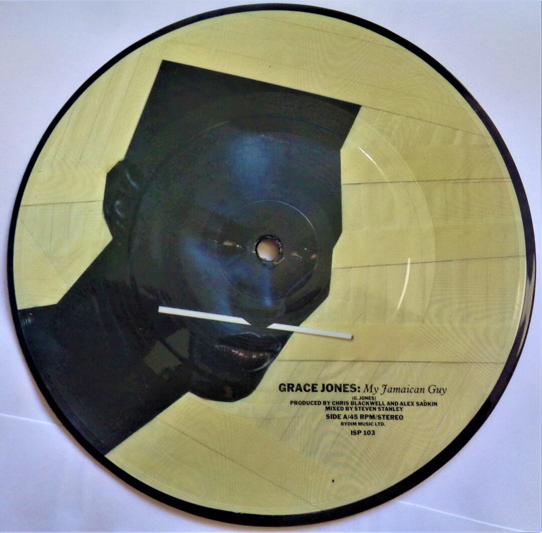 Grace Jones my Jamaican Guy British Vinyl 45 Picture Disc. 1983. - Etsy