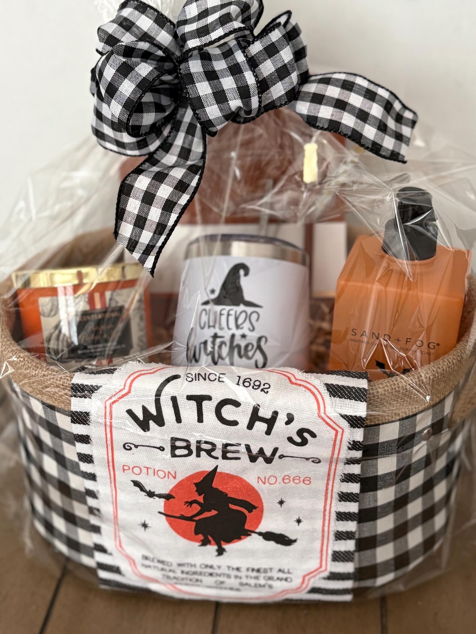 Bewitching Halloween Gift Boo Basket - Seasonal Decor - Cheers Witches ...