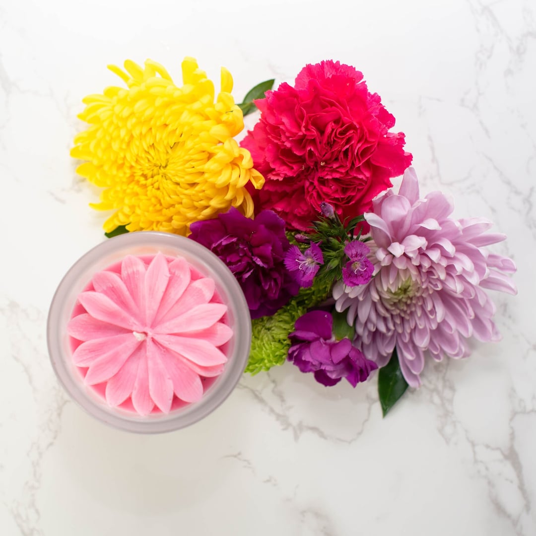 Bitterroot Flower Candle W/unique Symbolic Meaning-clean, Healthy, Eco ...