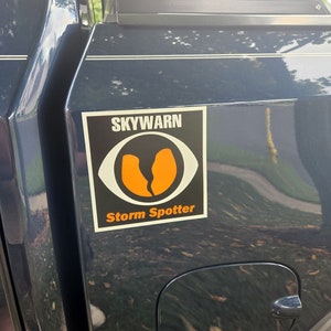 Skywarn Decal Magnet - Amatuer, Ham Radio, Shack, Vehicle Sticker ...
