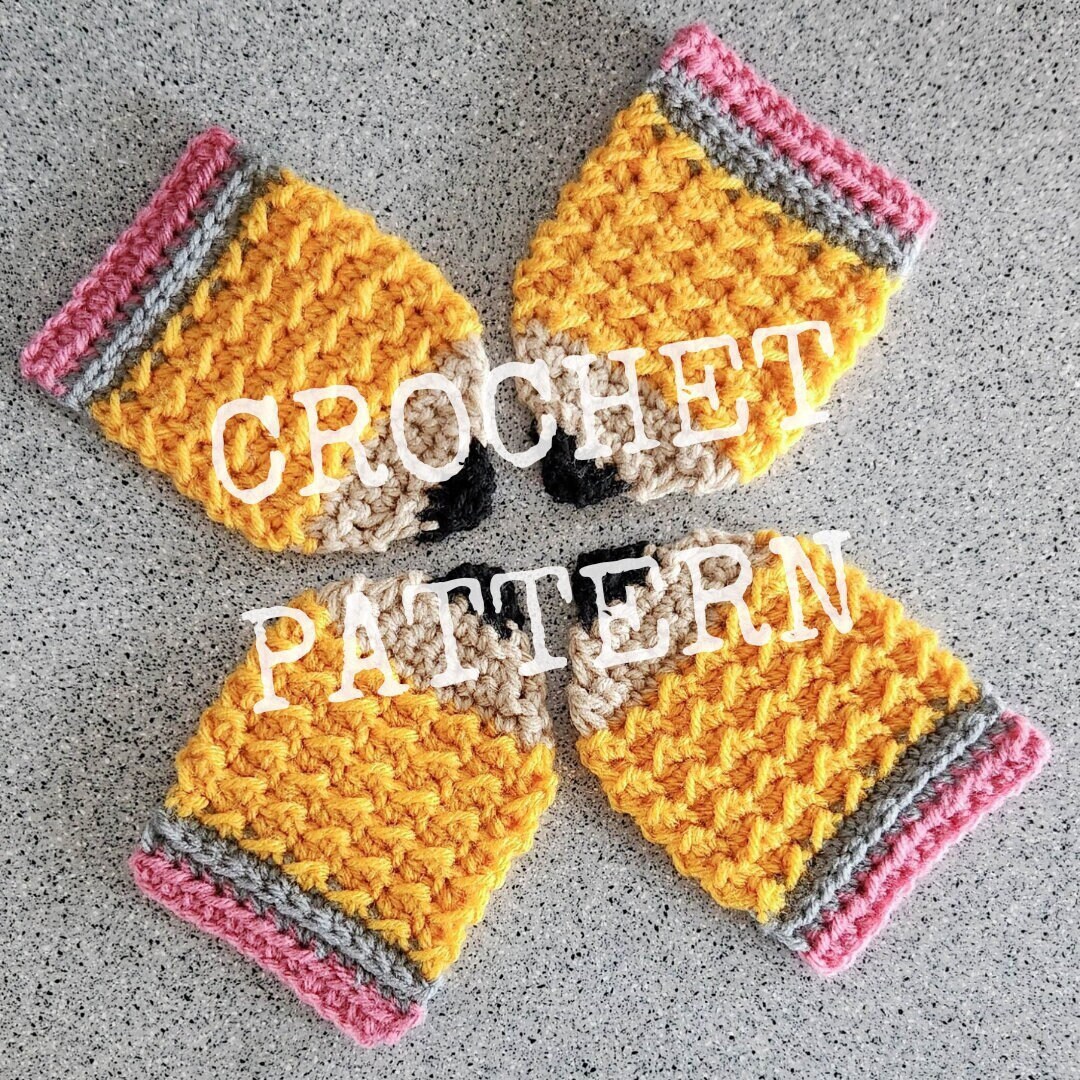 CROCHET PATTERN, Pencil Coaster, Teacher Appreciation, PDF Download ...