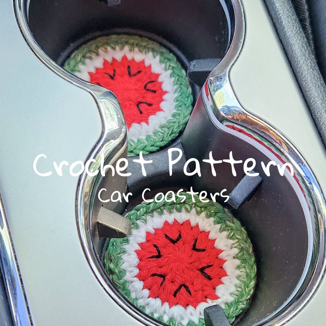 Crochet Car Coasters Pattern: Citrus & Watermelon Slice (PDF Download ...