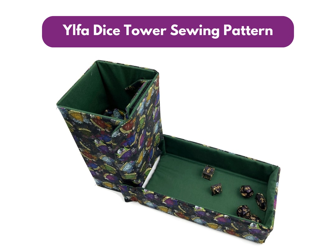 Ylfa Dice Tower and Tray Sewing Pattern - Instant Download PDF - Etsy