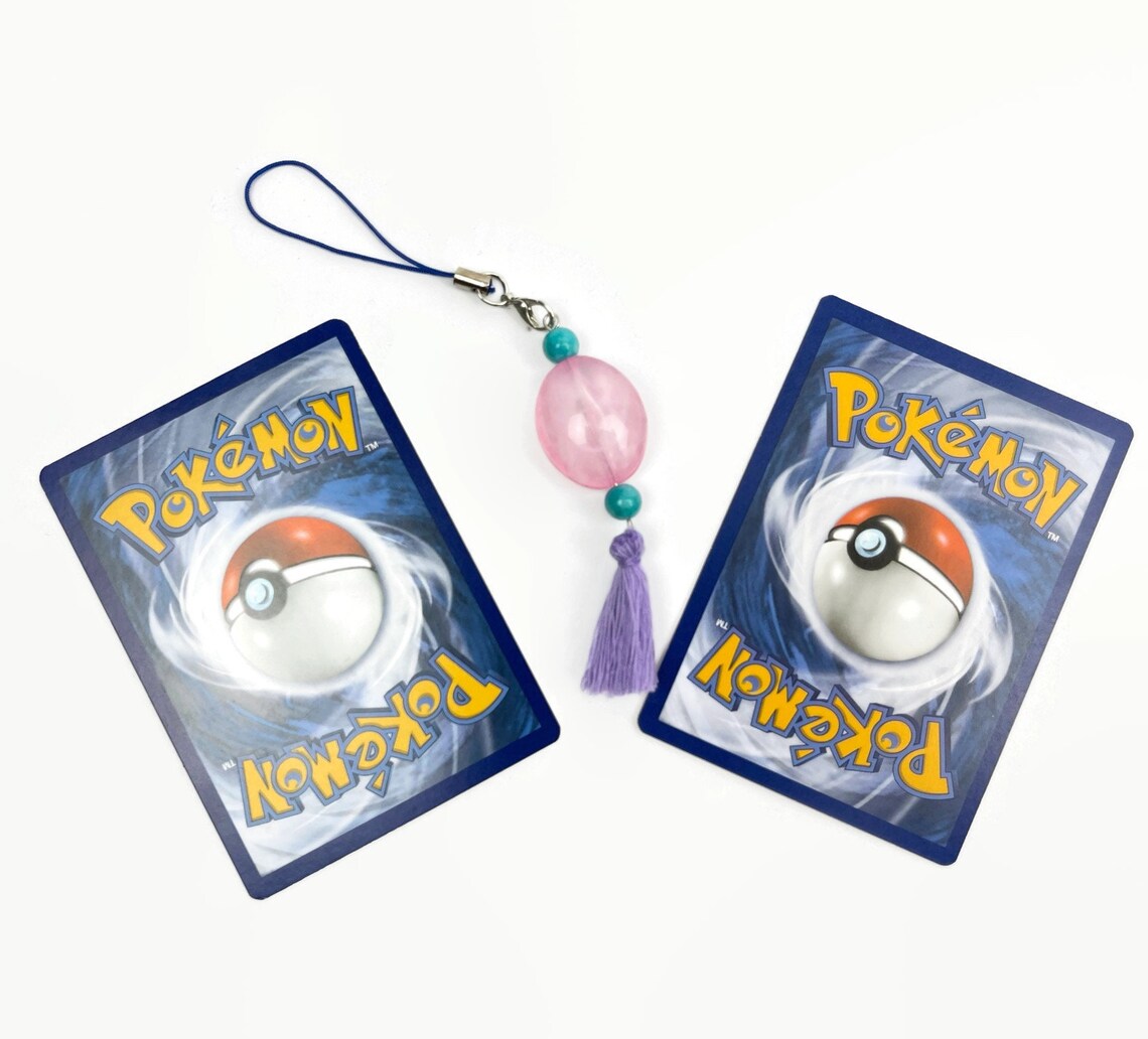 Oval Charm Keychain Pokemon Cell Phone Charm - Etsy